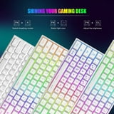 MageGee Mini 60% Gaming Keyboard, Upgrade RGB Backlit 61 Key Ultra ...