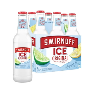 Smirnoff Ice Blue Raspberry Lemonade, 11.2 fl oz, 6 Pack Bottles, 4.5% ...