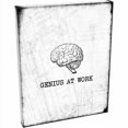 Pied Piper Creative Genius Canvas Art - Black & White Typography ...