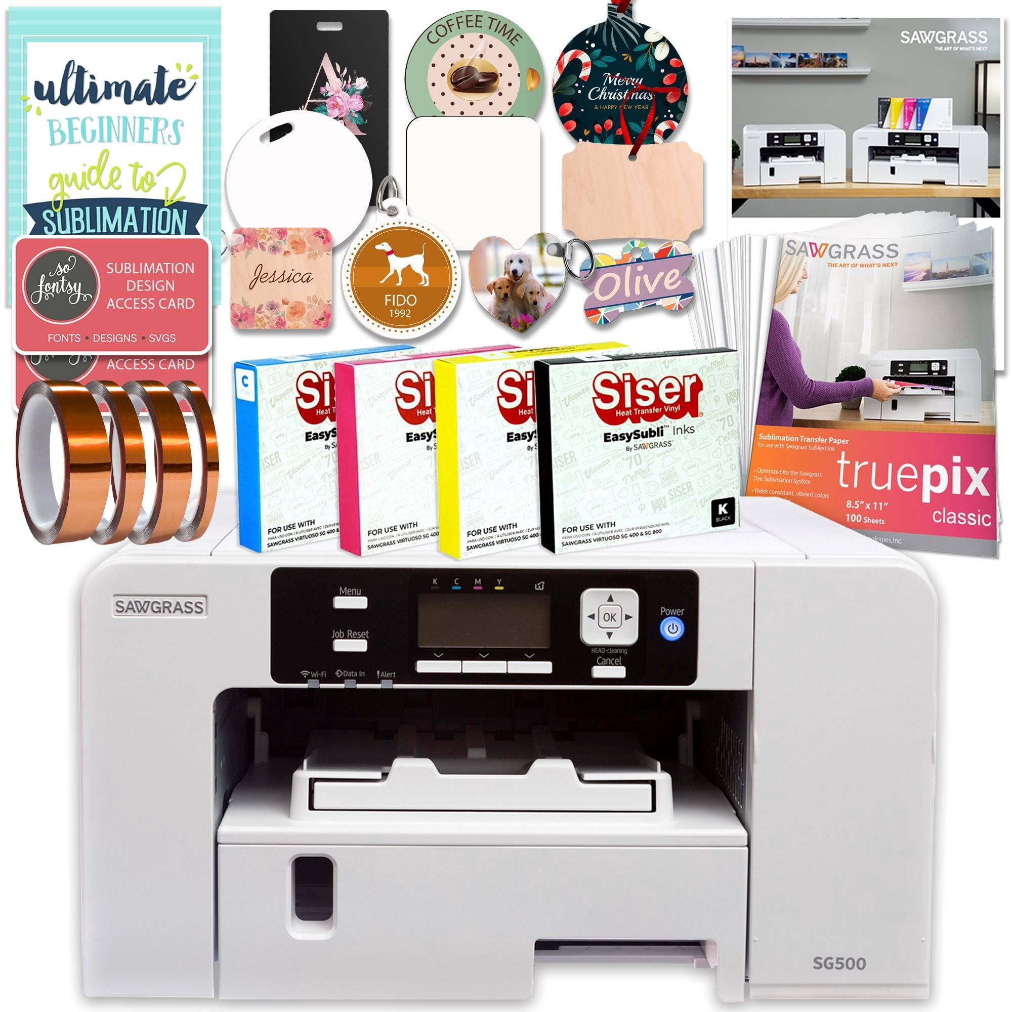 Sawgrass Virtuoso SG500 Sublimation Printer Starter Bundle Walmart Sawgrass Virtuoso SG500 Sublimation Printer Starter Bundle Walmart