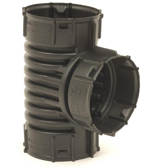 4 in. Hub x Hub x Hub Tee Straight Corrugated Fitting | Walmart Canada