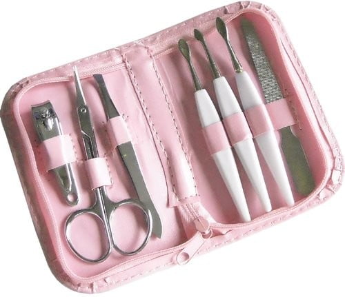 Portable 7 Pcs Nails Manicure set in Pouch Wallet, Colors may vary ...
