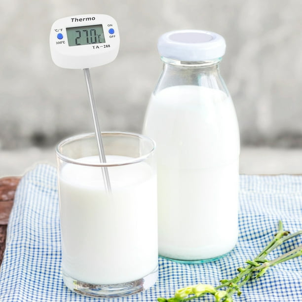 LCD Food Thermometer Probe Kitchen Cooking BBQ Grill Milk Temp Tester ...