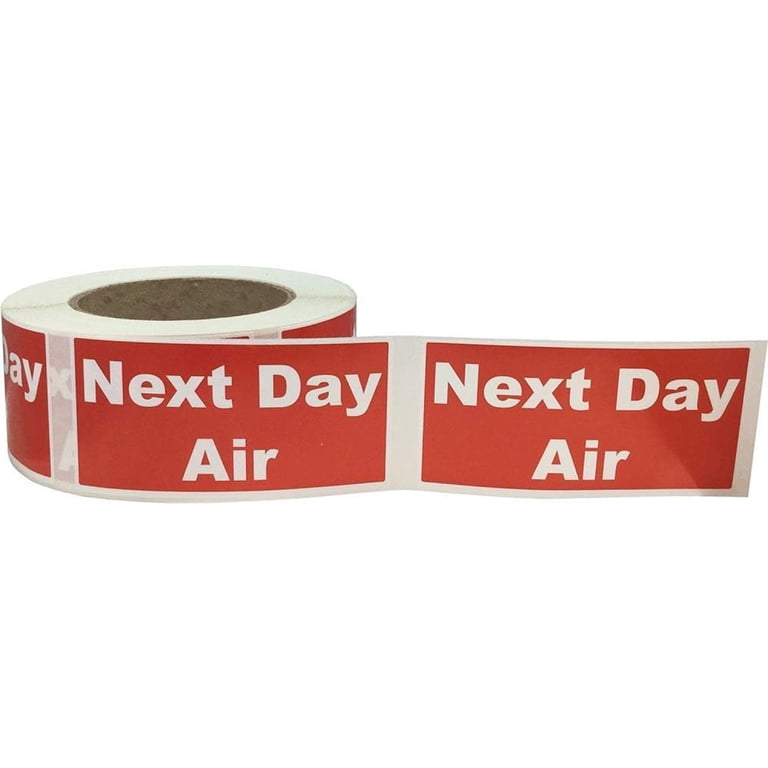Next Day Air Stickers Custom Labels Stickers On A Roll Ships Next Day