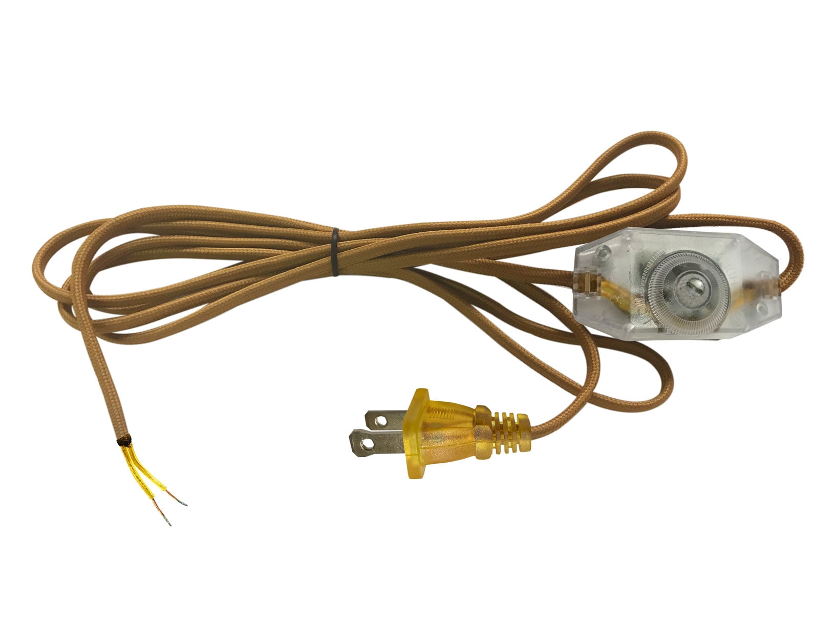 Royal Designs, Inc. Lamp Cord Molded Plug with Rotary Dimmer Switch ...