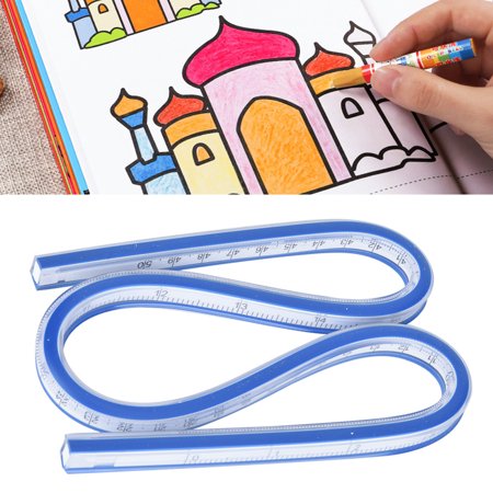 Drawing Curve Ruler, Soft Easy Bend Measuring Curve Ruler, For Home ...