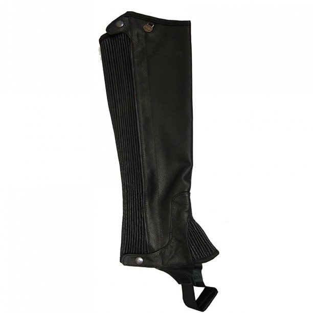 Tall X Small Ovation Ladies Half Chaps Pro Top Grain Leather Black ...