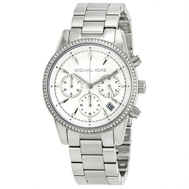 MICHAEL KORS Stainless Steel Silver Mens Lexington Watch Model MK8405 ...