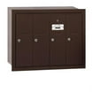 Salsbury Industries 3504SSU Vertical Mailbox, 4-Door, Locking, Wall ...