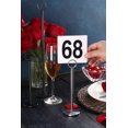 23053 Plastic Table Number Cards 1-100 Double Sided, 4" x 4" Inch ...