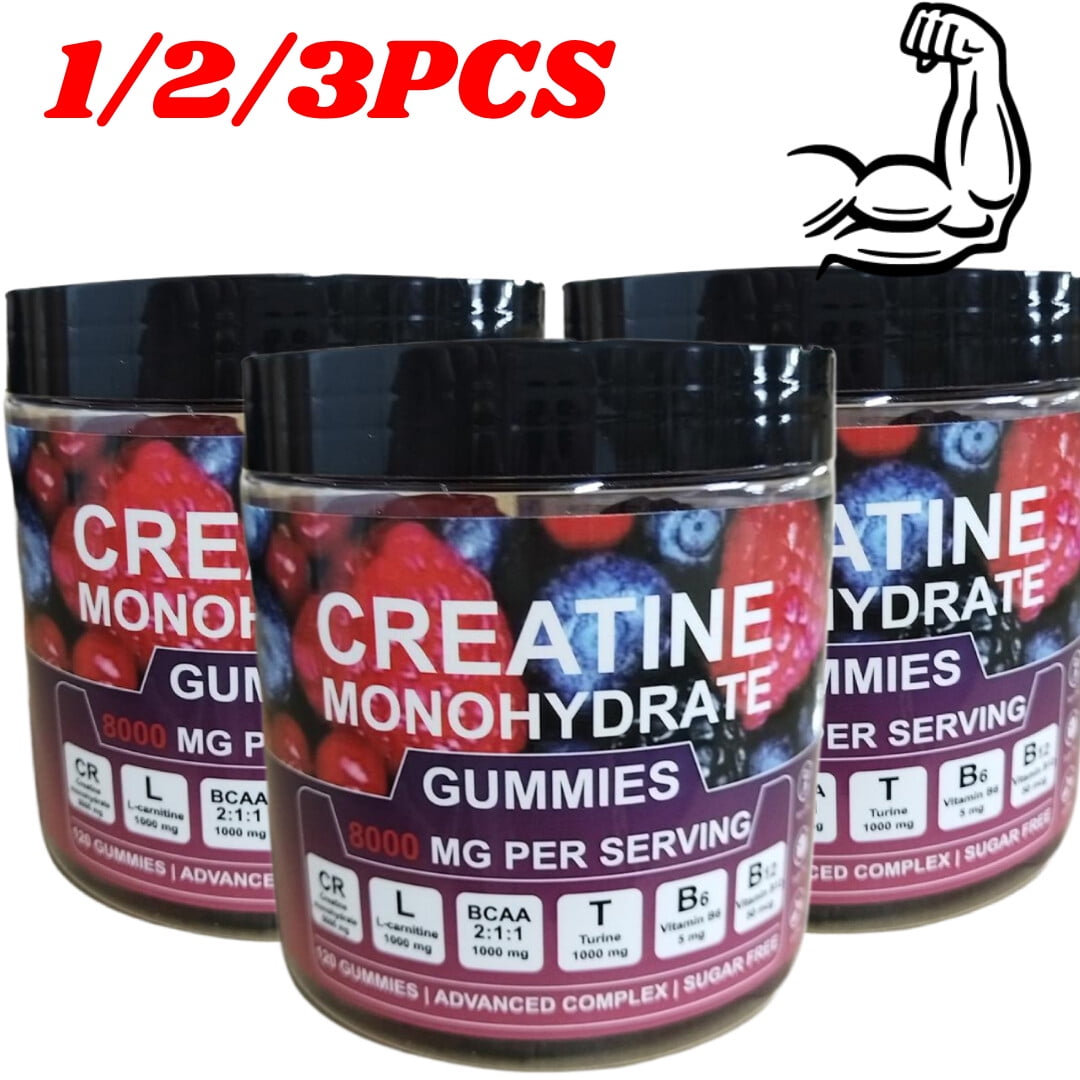 SUQI 1-3X Gommes Monohydrates Créatine 8000mg pour Augmenter la Force ...