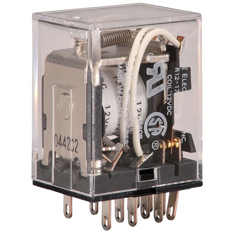 NTE R12-17D3-12 3A 12 VDC 4PDT General Purpose Relay - Walmart.com