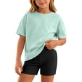 2 Piece Sets for Girls Children's Summer Leisure Short Sleeve Crew Neck ...
