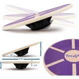 Yes4All Wooden Balance Board Core Trainer Twist Rehab Abs Squat ...