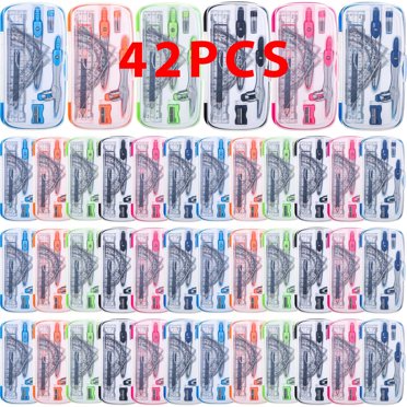 Mr. Pen- 13 pcs Geometry Set, Math Compass & Protractor, Drafting Tools ...