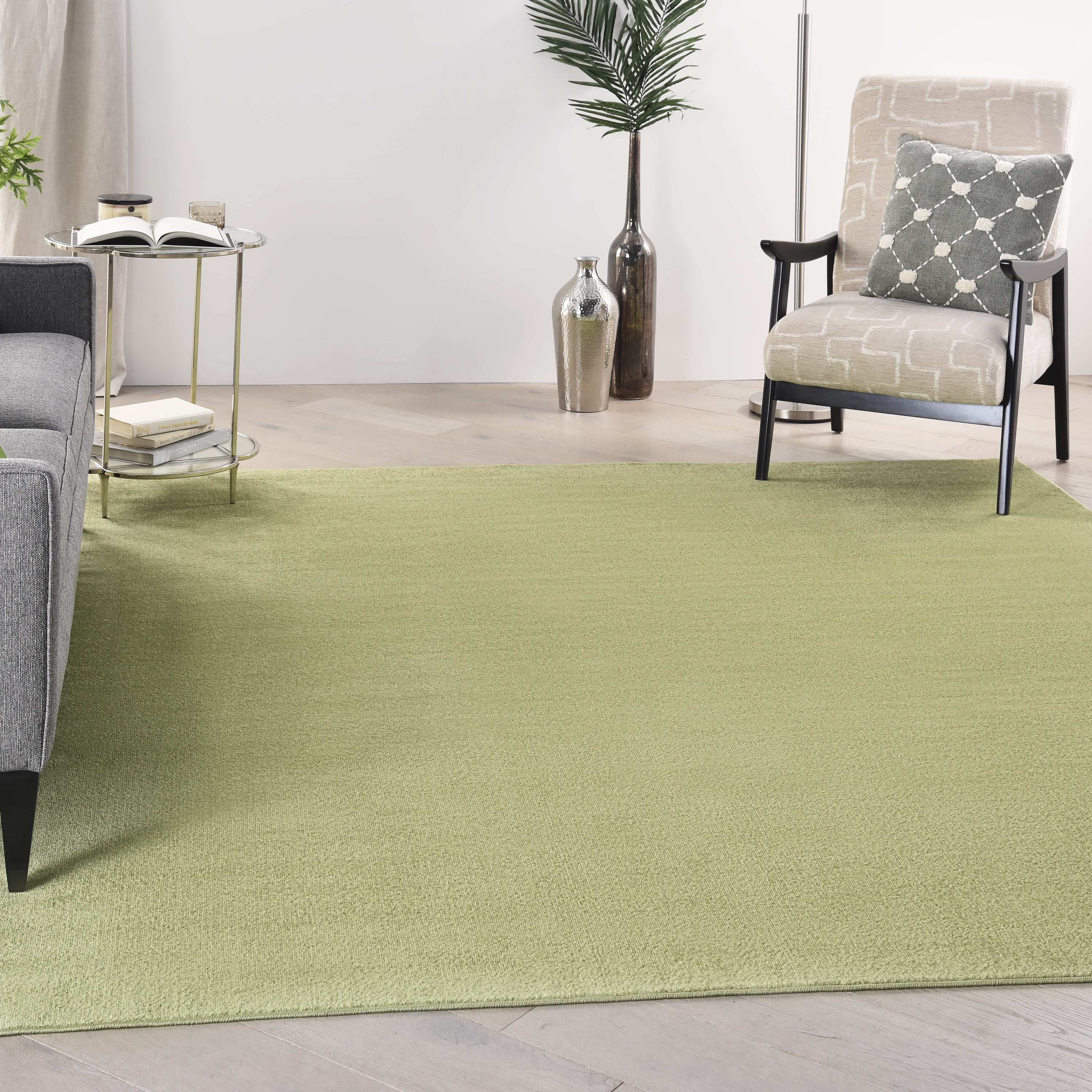 Nourison Essentials Indoor/Outdoor Green 9' x SQUARE Area Rug, (9 ...