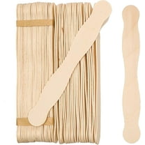 Wood Wavy Craft Sticks,50 Pack Wooden Popsicle Sticks,Jumbo Fan Handles ...