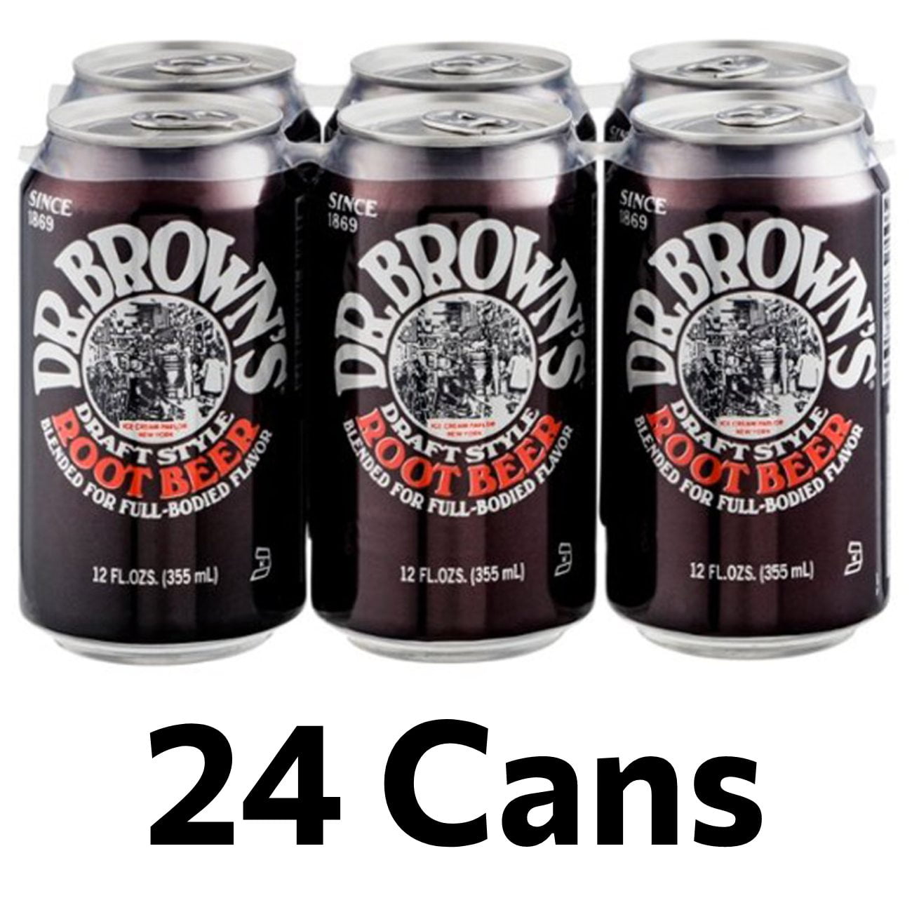 Dr Brown's Root Beer, 12 Fl Oz, 24 Cans - Walmart.com