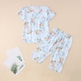 HOWPAY Pajama Sets for Women 2 Piece Casual Short Sleeve Crew Neck ...
