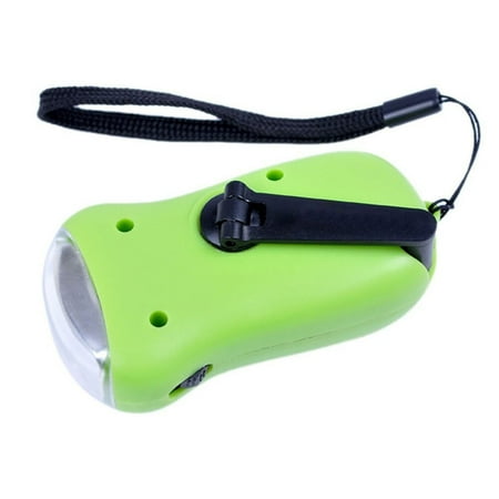 Mini LED Hand Crank Dynamo Solar Power Rechargeable Carabiner Camping Flashlight | Walmart Canada