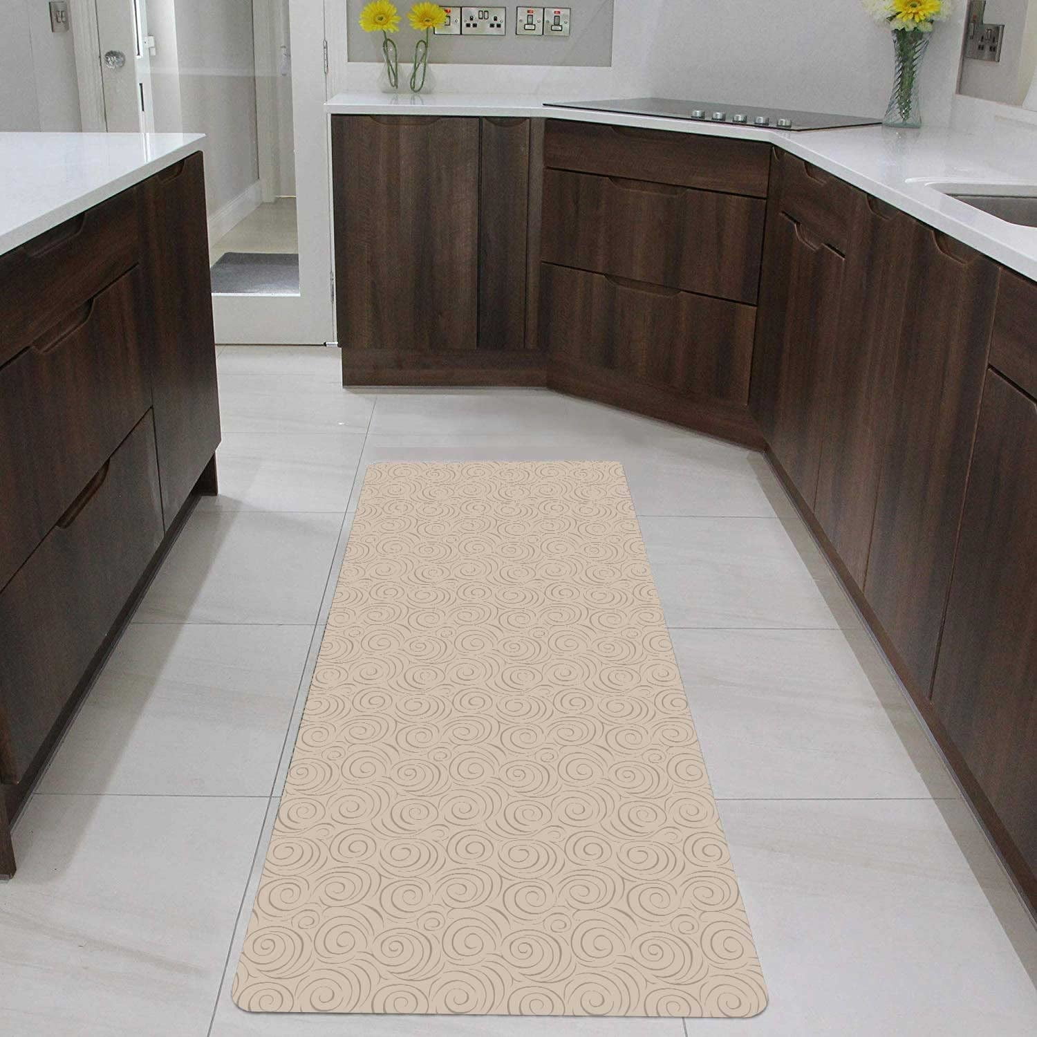 Runner Mat Ultra-Thin Kitchen Rug with Non-Slip Rubber Backing 60x23 ...