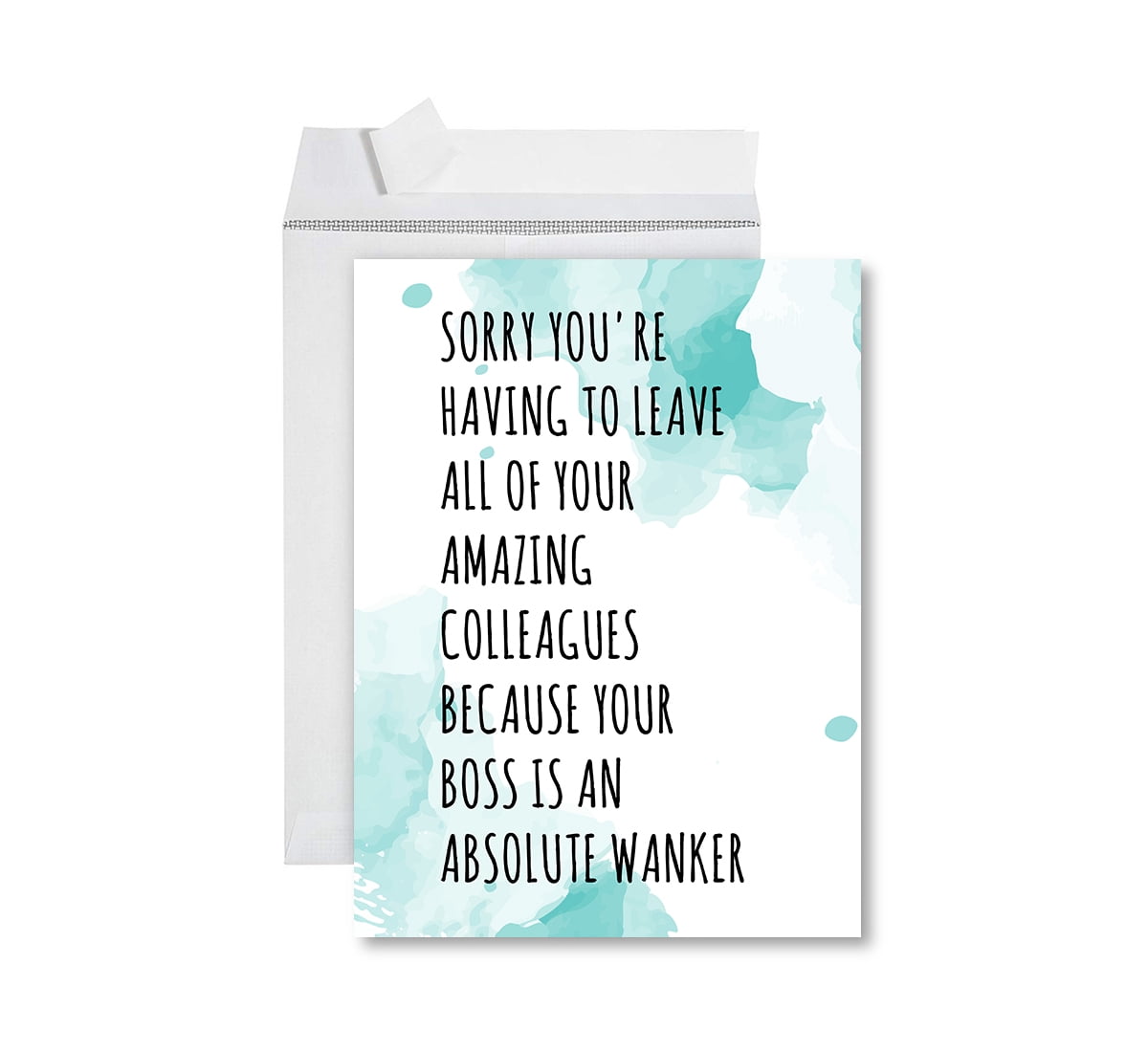 Koyal Wholesale Funny Farewell Jumbo Card Boss Is An Absolute Wanker 8. ...