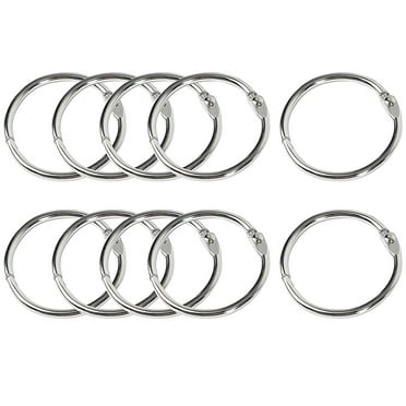 6 Pcs Loose Leaf Binder Rings 2 Inches, Metal Home Office Book Rings ...