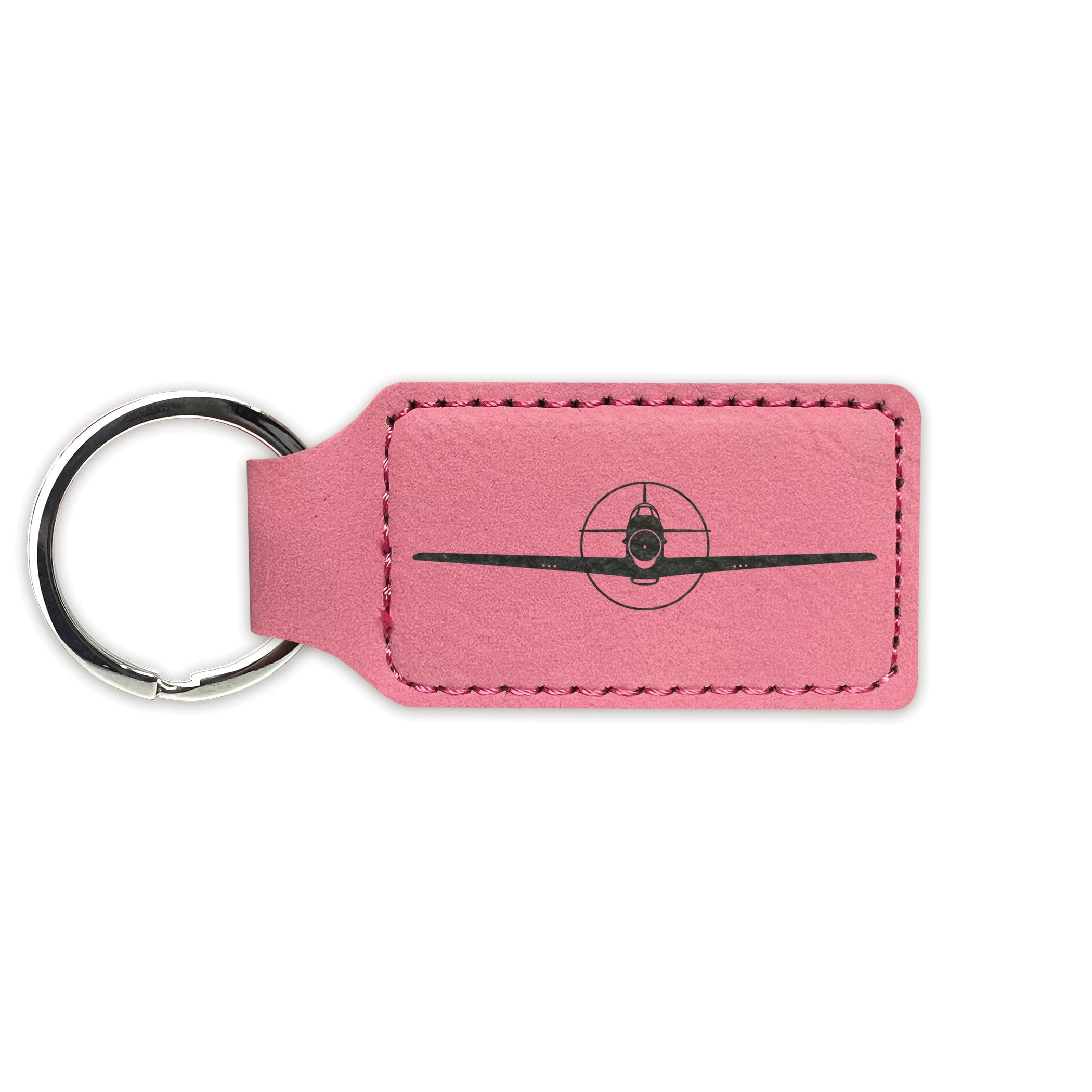 P-51 Mustang Keychain Leatherette Rectangle - Laser Engraved - Many ...