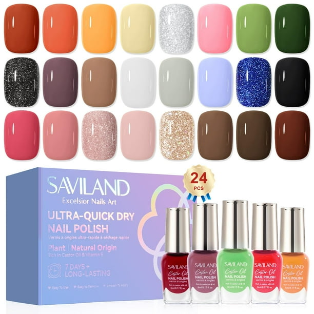 Set de esmaltes de uñas SAVILAND Color Artistry Fall 24 Colors | Bodega ...