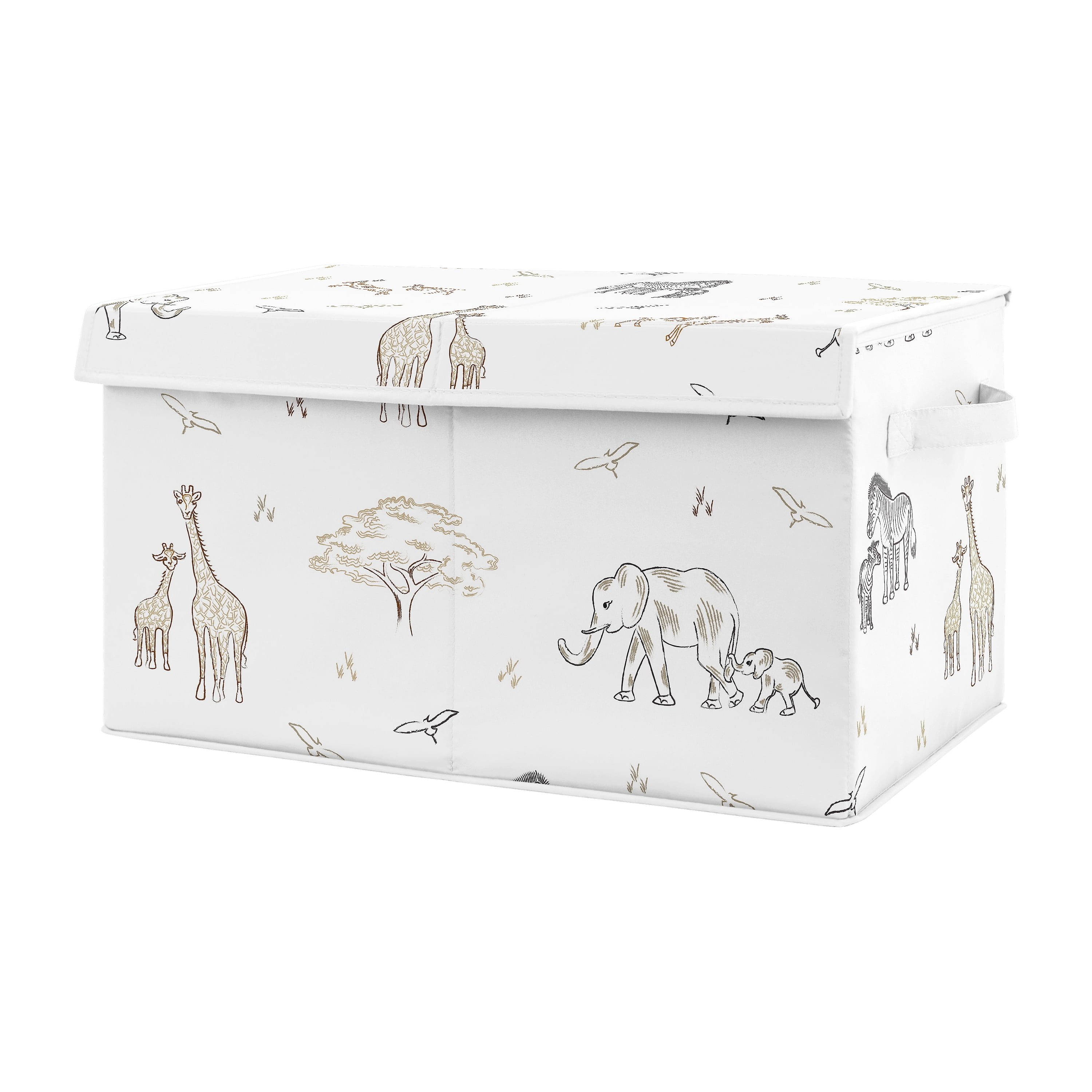 Serengeti Animals Storage Fabric Toy Box Boy or Girl by Sweet Jojo ...