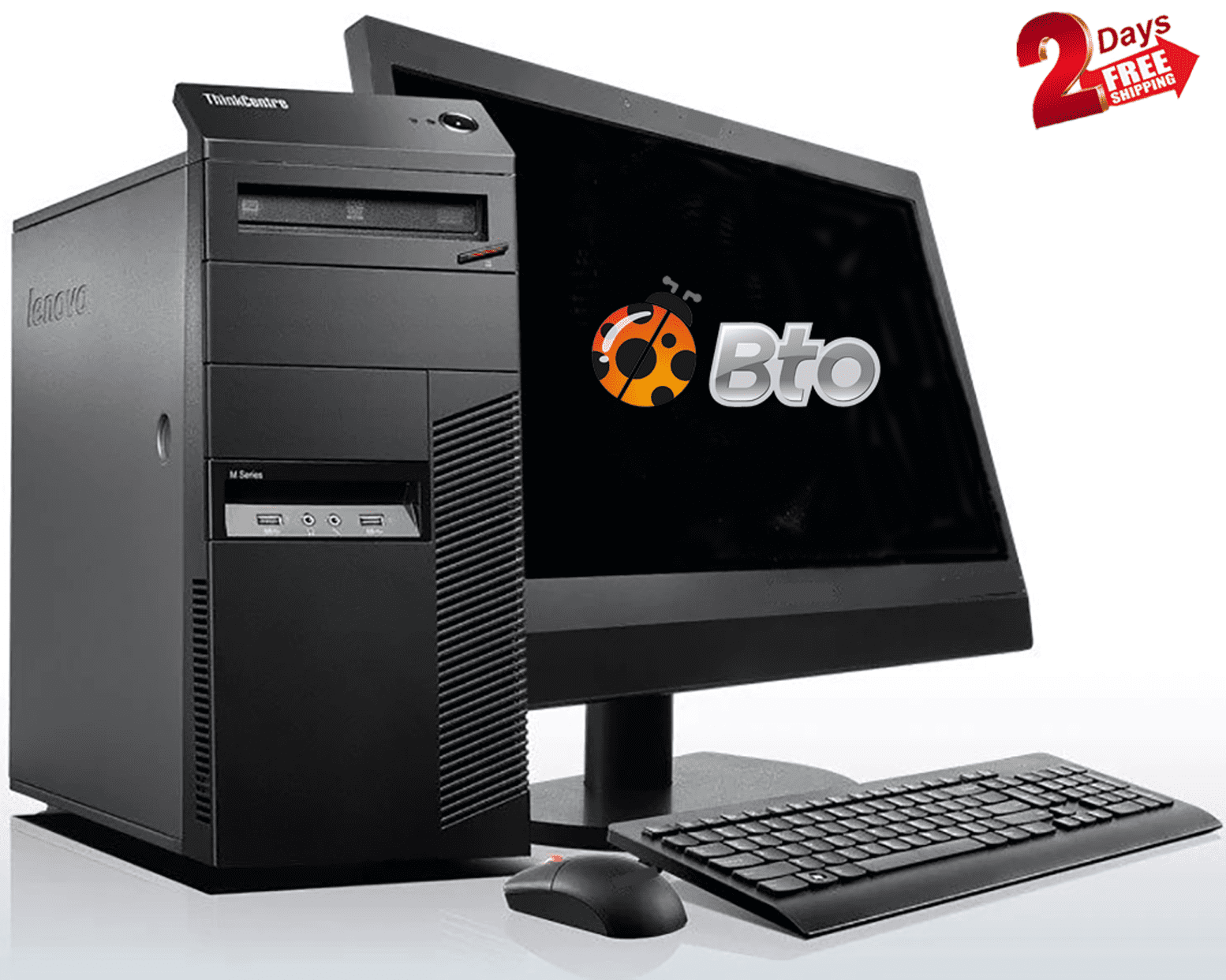 Lenovo Desktop Computer MT Core i5 CPU 8GB Ram, 1TB HDD, New 22" LCD ...