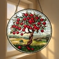 Apple Orchard Landscape Stained Glass Style Suncatcher for Windows ...