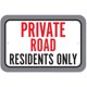 Private Road Residents Only Sign - Walmart.com