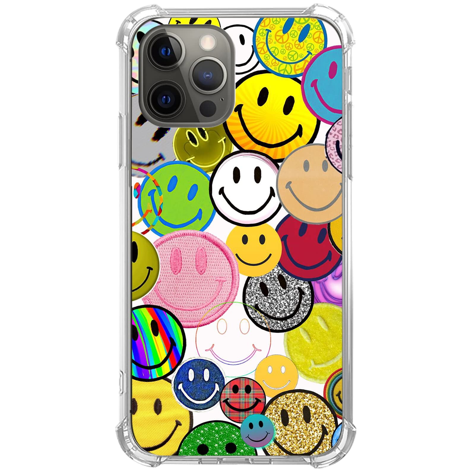 Smiley Face Case for iPhone 14 Pro Max,Aesthetic Art Design TPU Bumper Cover Case - Walmart.com