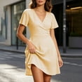 asdoklhq Church Dresses for Women Pastel with Shorts Underneath Plaid ...