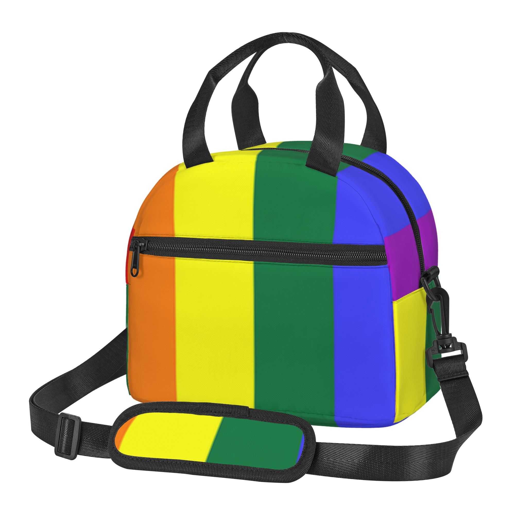 DouZhe Lunch Bags for Women and Men, Rainbow Lgbt Lgbtq Flag Prints ...