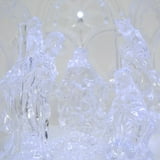 Gerson Lighted Musical Nativity Scene, Cool White Glow, Battery Power ...