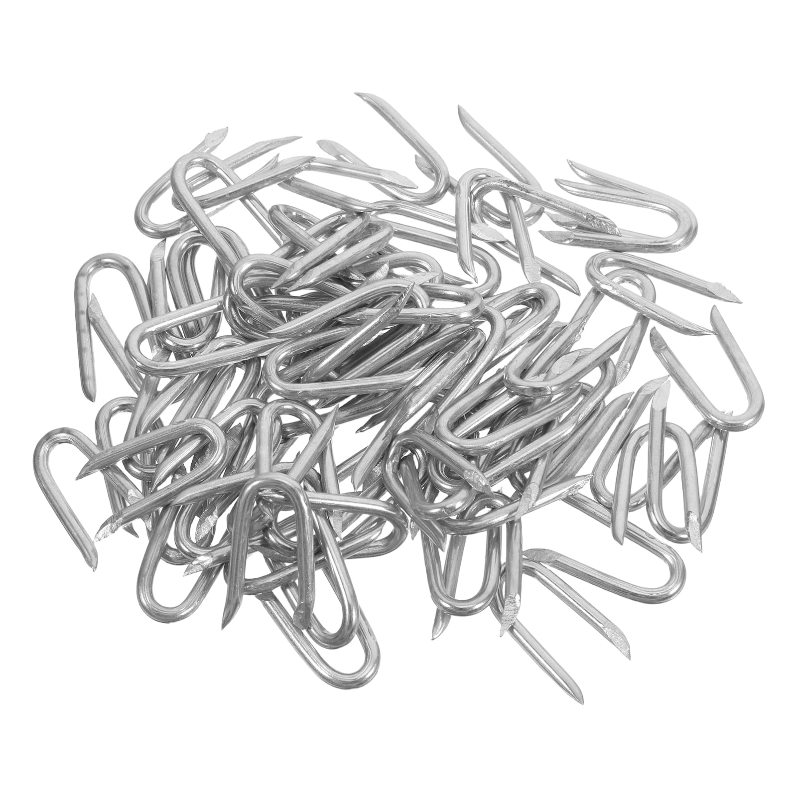 200 Uds. Clavos en forma de U para fijar cercas, grapas para cercas de ...
