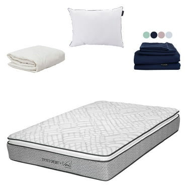 Colchón Matrimonial Omega + Almohada One + Sábanas Softy + Protector de ...