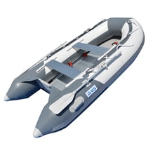 BRIS 10Ft Inflatable Boat with Row Kit, Aluminum Motor, Yacht Tender ...