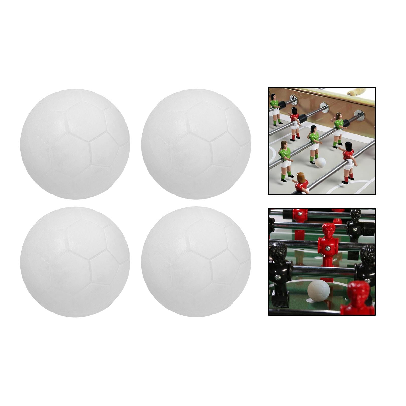 4 balones de fútbol de mesa ligeros shamjiam 36 mm fútbol blanco ...