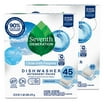 Natural Automatic Dishwasher Detergent Packs, Free and Clear, 45 Powder ...