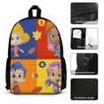 Bubble Guppies Fun cartoon three-piece backpack set: includes backpack ...