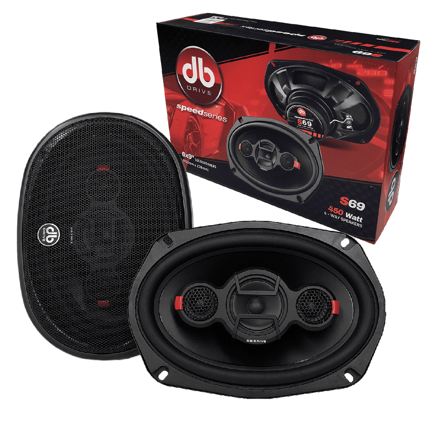 Bocinas DB Drive S69 450 Watts 6x9 Pulgadas 4 Vías DB Drive S69 ...