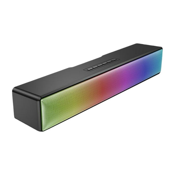 Computer Speaker Bluetooth 5.1 Stereo Surround Sound HiFi Sound Bar ...