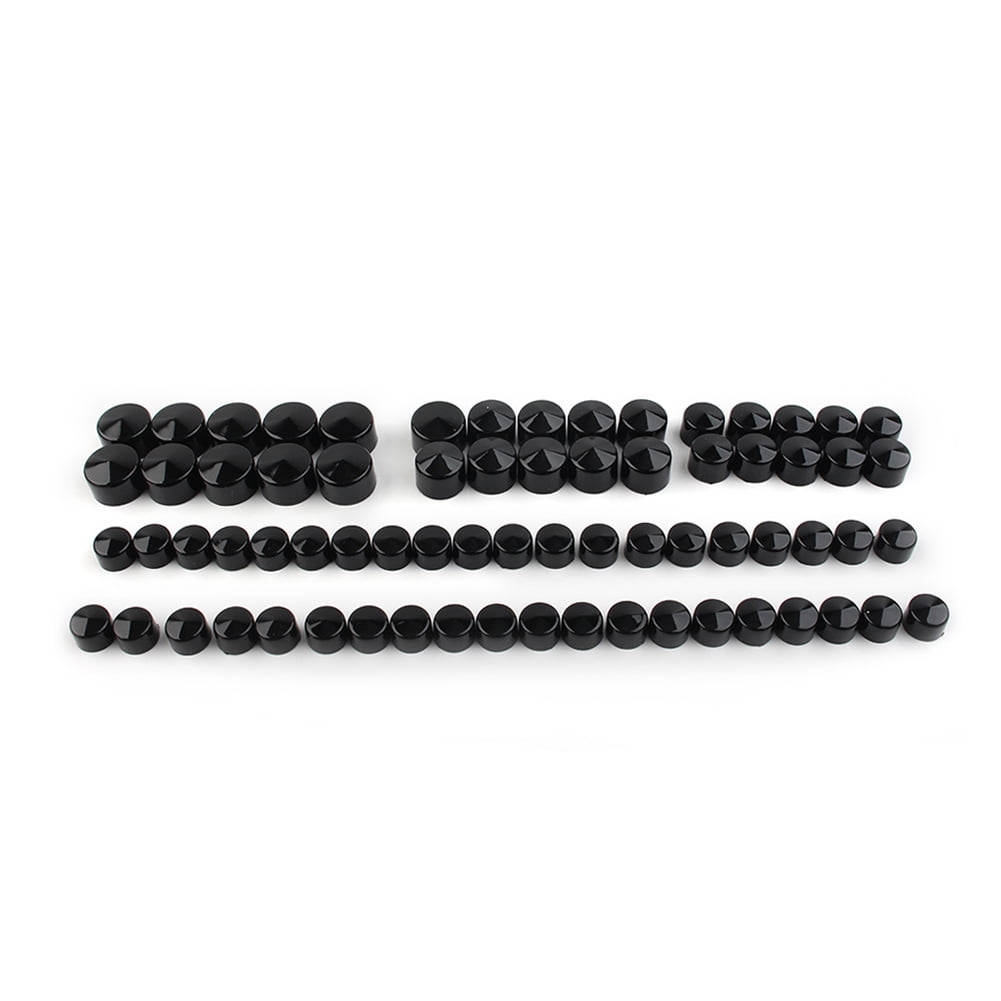 NS 70 Pcs Bolt Covers Engine Bolt Head Caps Plastic Fits for Harley ...