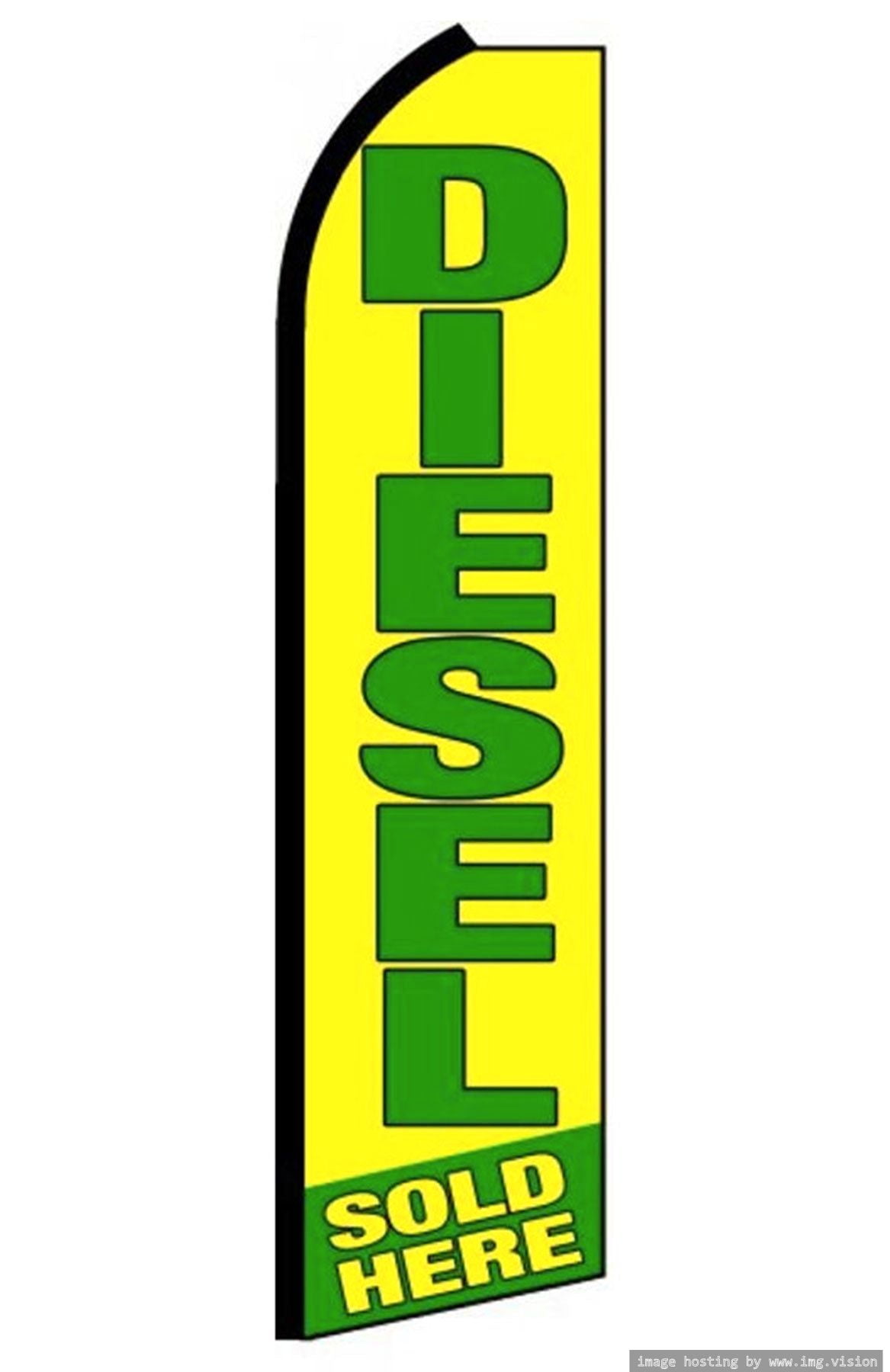 Diesel Sold Here Swooper Flag (Hardware Not Included) |Advertisement ...