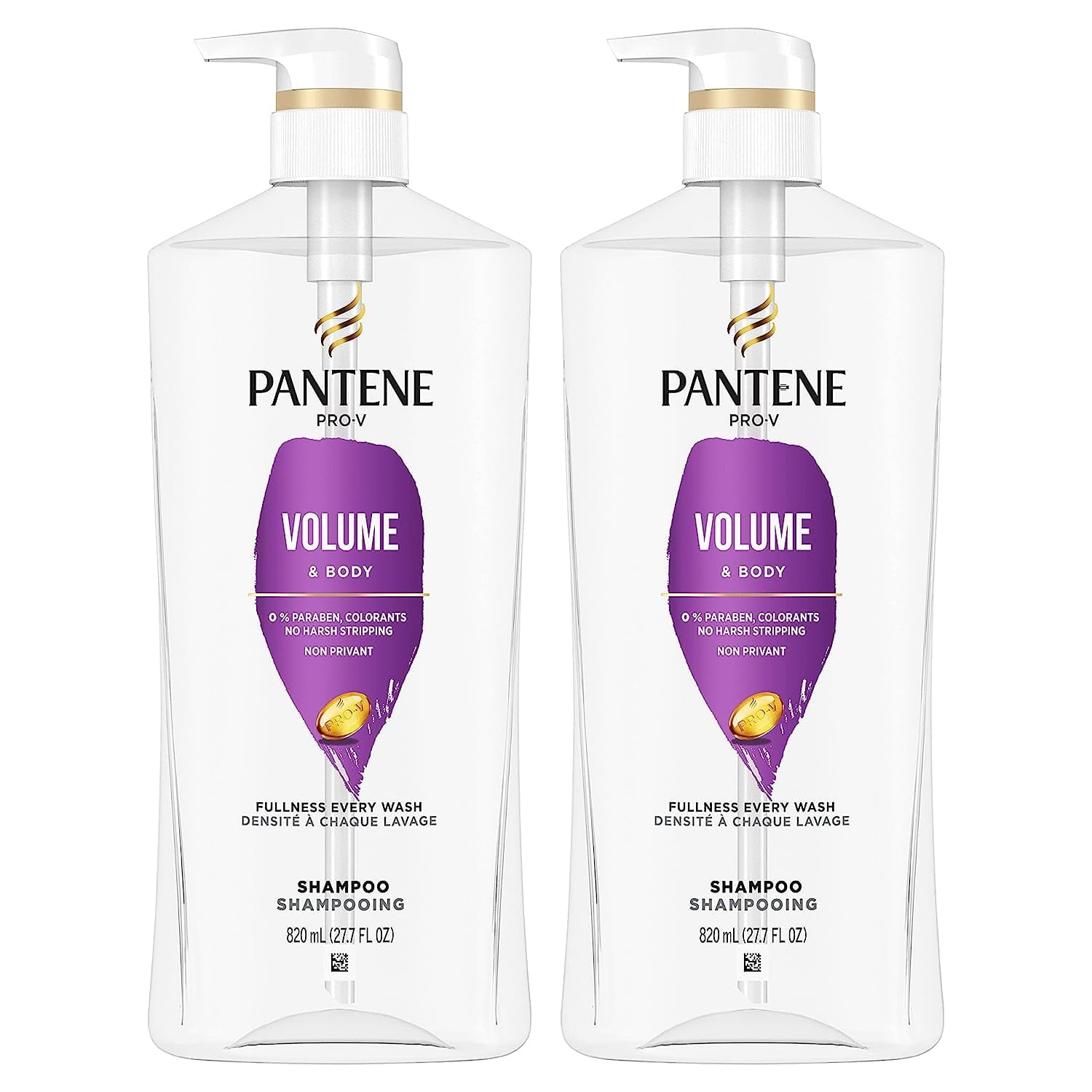 Champú Pantene PRO-V Volume & Body paquete doble de 820 ml más Rescue ...