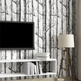 Birch Tree Peel and Stick Wallpaper for Wall Decoration, Waterproof ...