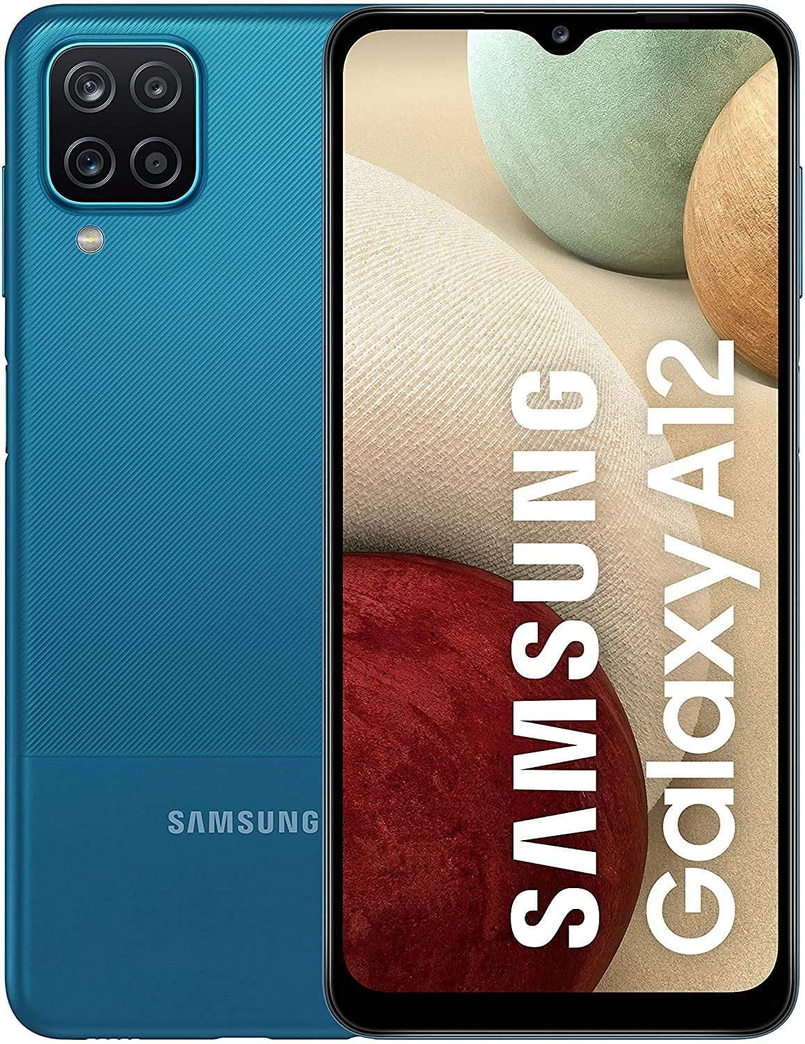 Galaxy A12 32 GB RAM 3 GB Azul Dual Sim Cámara cuádruple 48MP+5MP +2MP ...